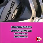 AMG Brake Caliper Straight Decals Sticker Set of 4 (Black) - R&G Brake ...