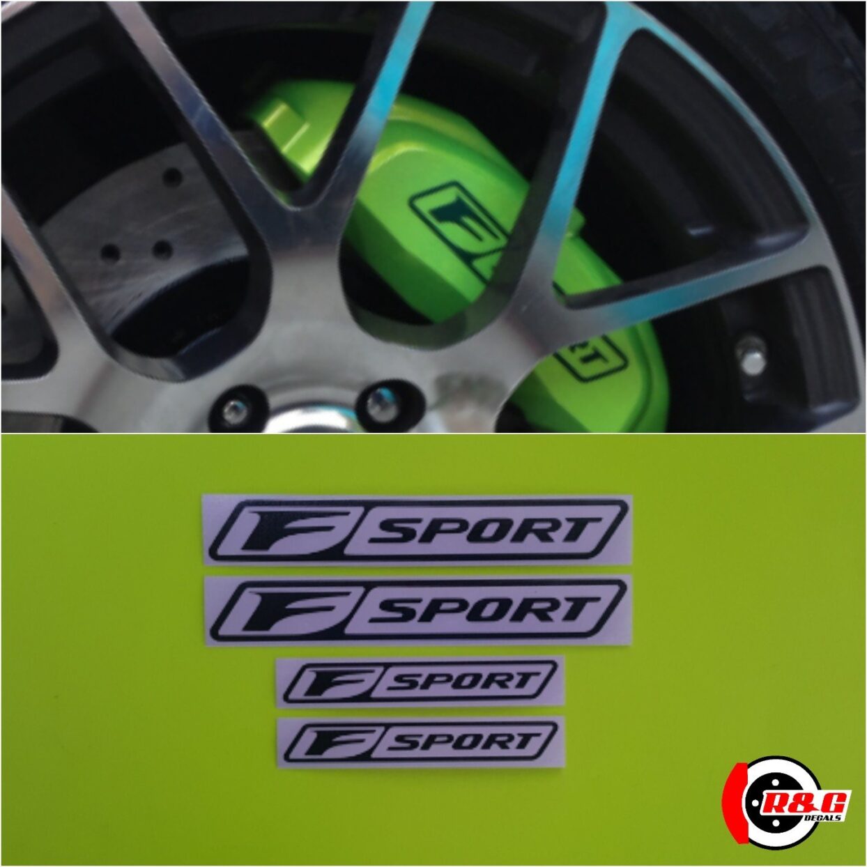 Akebono Brake Caliper HIGH TEMP Decal Sticker Set of 4 (Black) - R&G ...