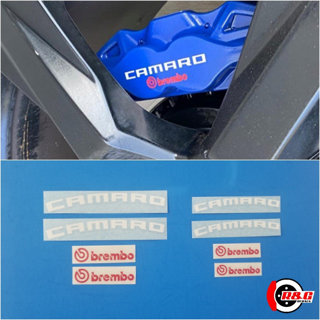 Camaro - R&G Brake Caliper Decals Specialist