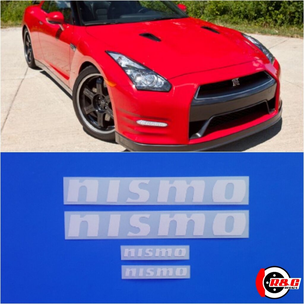 NISMO Brake Caliper Decals Sticker Set of 4 (White) - R&G Brake Caliper ...