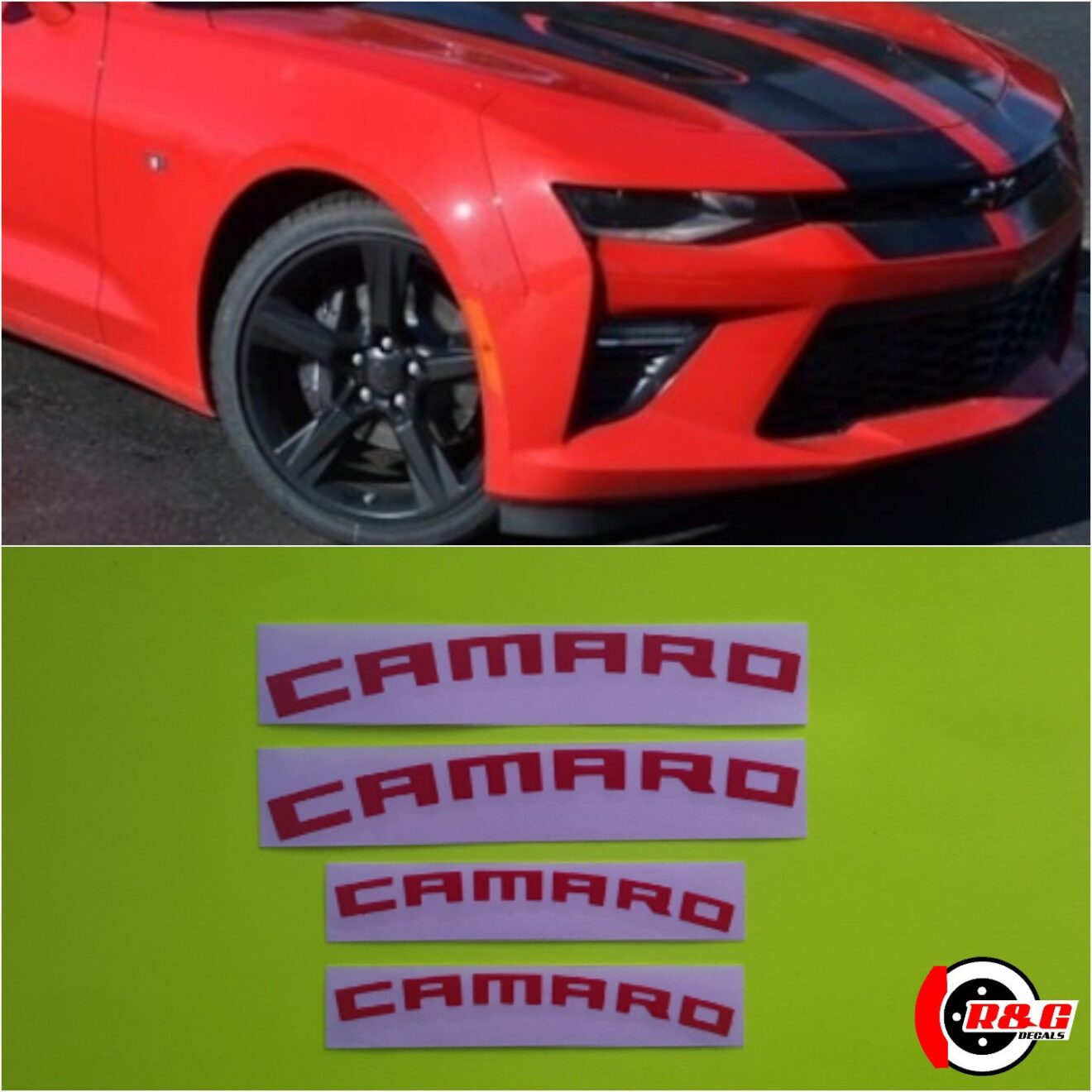 CAMARO Brake Caliper HIGH TEMP Decal Sticker for 6 Piston and 4 Piston ...