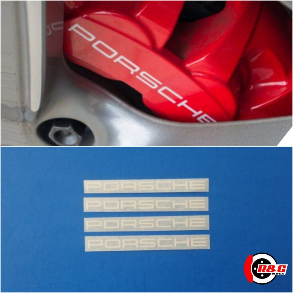 Porsche 911, 996, Boxter, Cayman Brake Caliper Decals Sticker Set of 4 ...