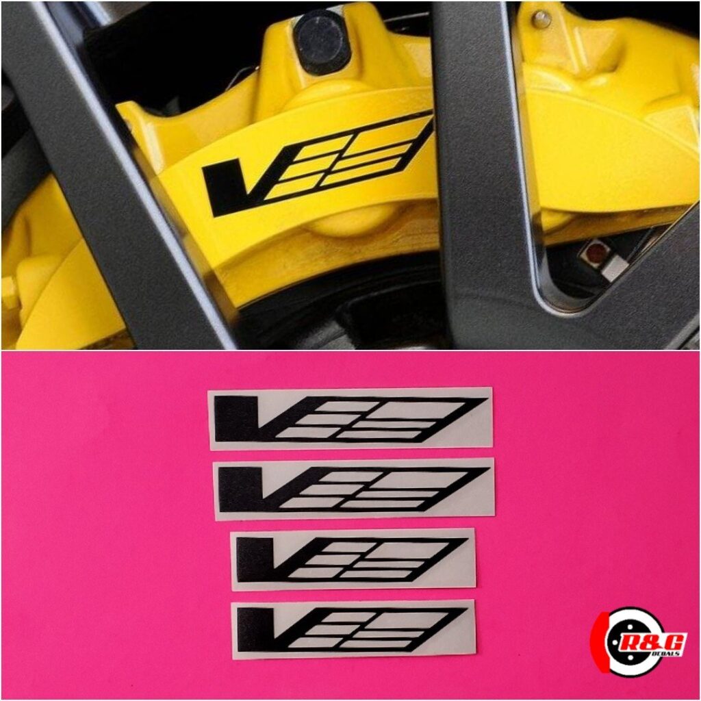 Cadillac CTS-V Brake Caliper Decals Set of 4 Stickers (Black Matte) - R ...