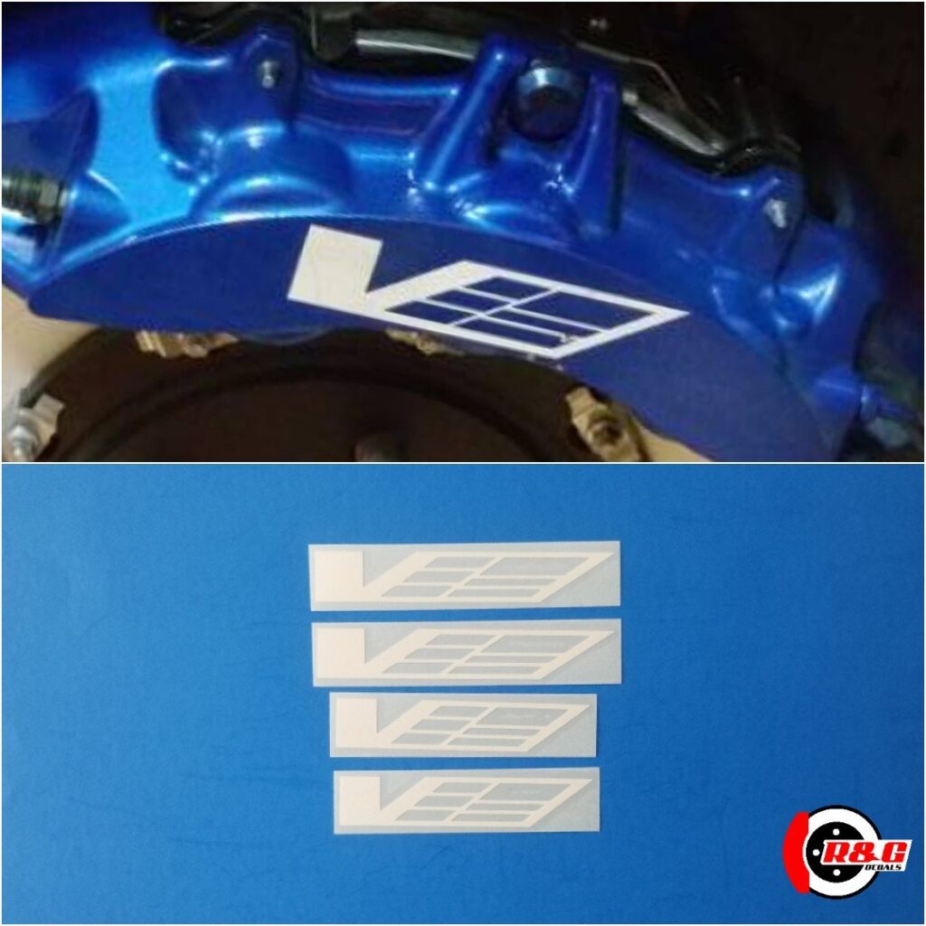 Cadillac CTS-V Brake Caliper Decals Set of 4 Stickers (White) - R&G ...
