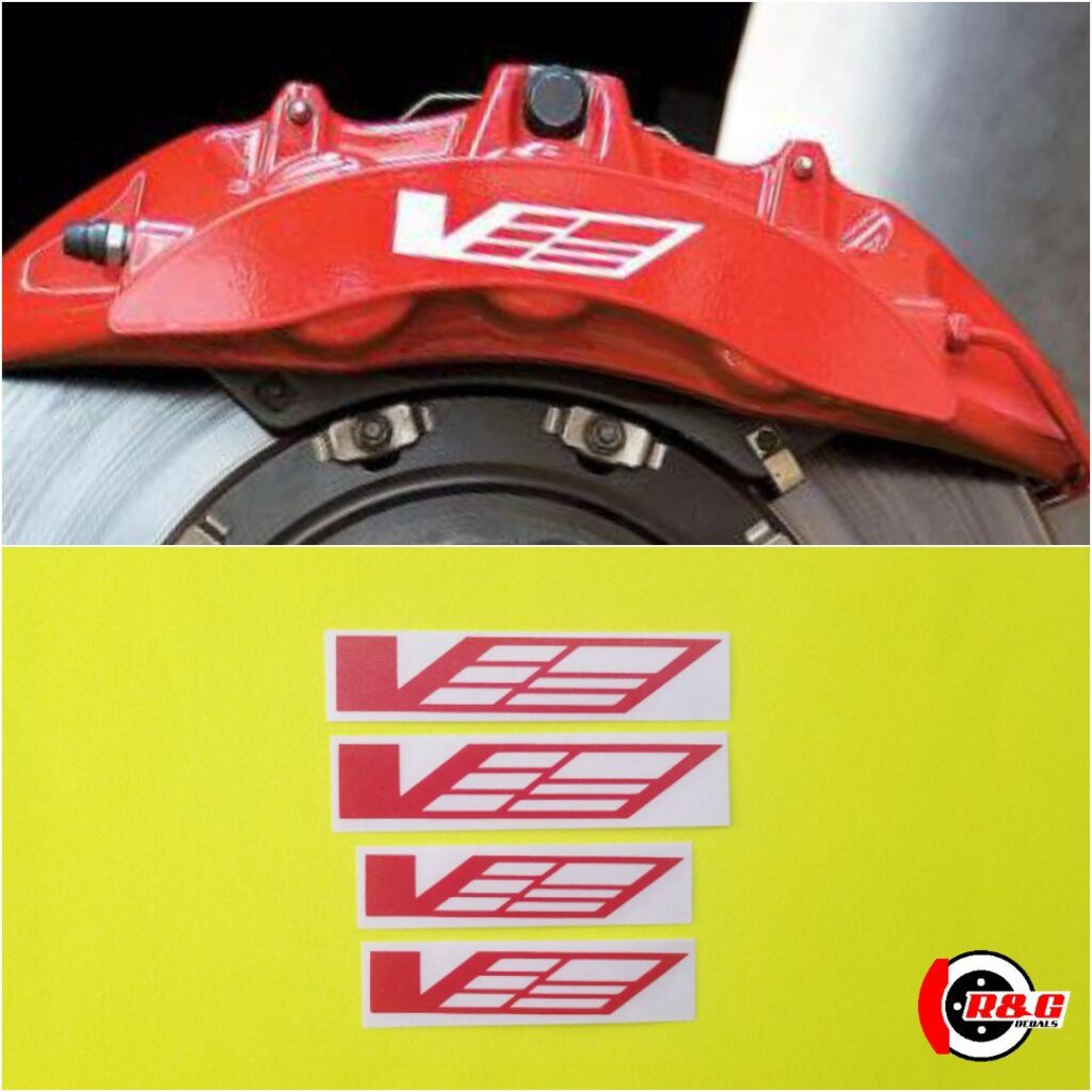 Cadillac CTS-V Brake Caliper Decals Set of 4 Stickers (Red) - R&G Brake ...
