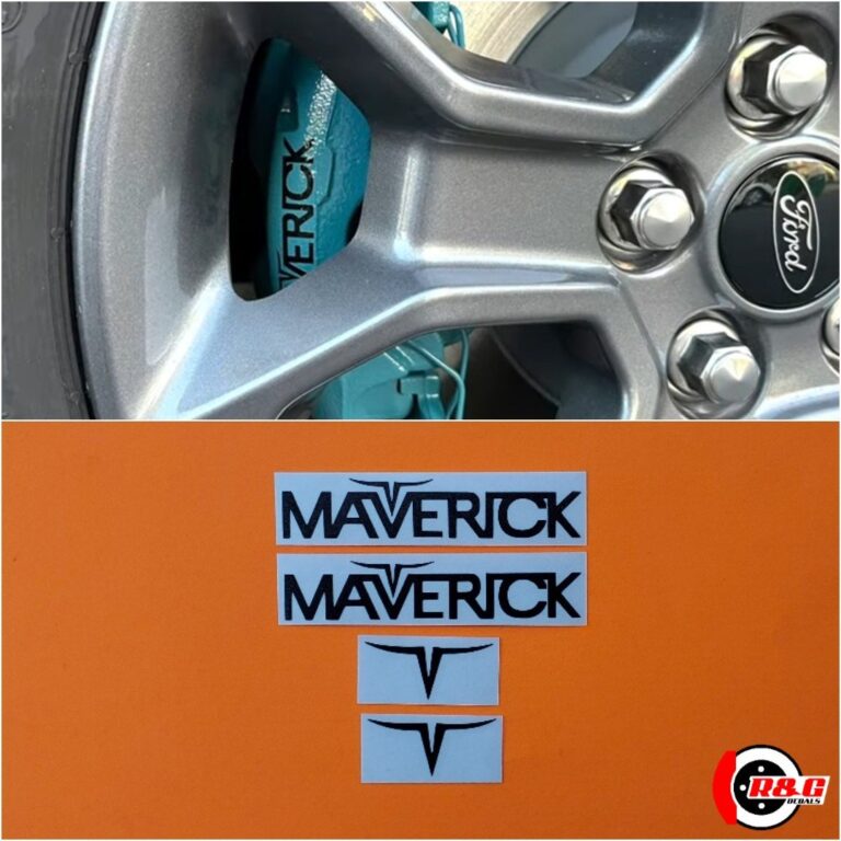 Ford Maverick Brake Caliper Decals Stickers set of 4 (Black) - R&G ...