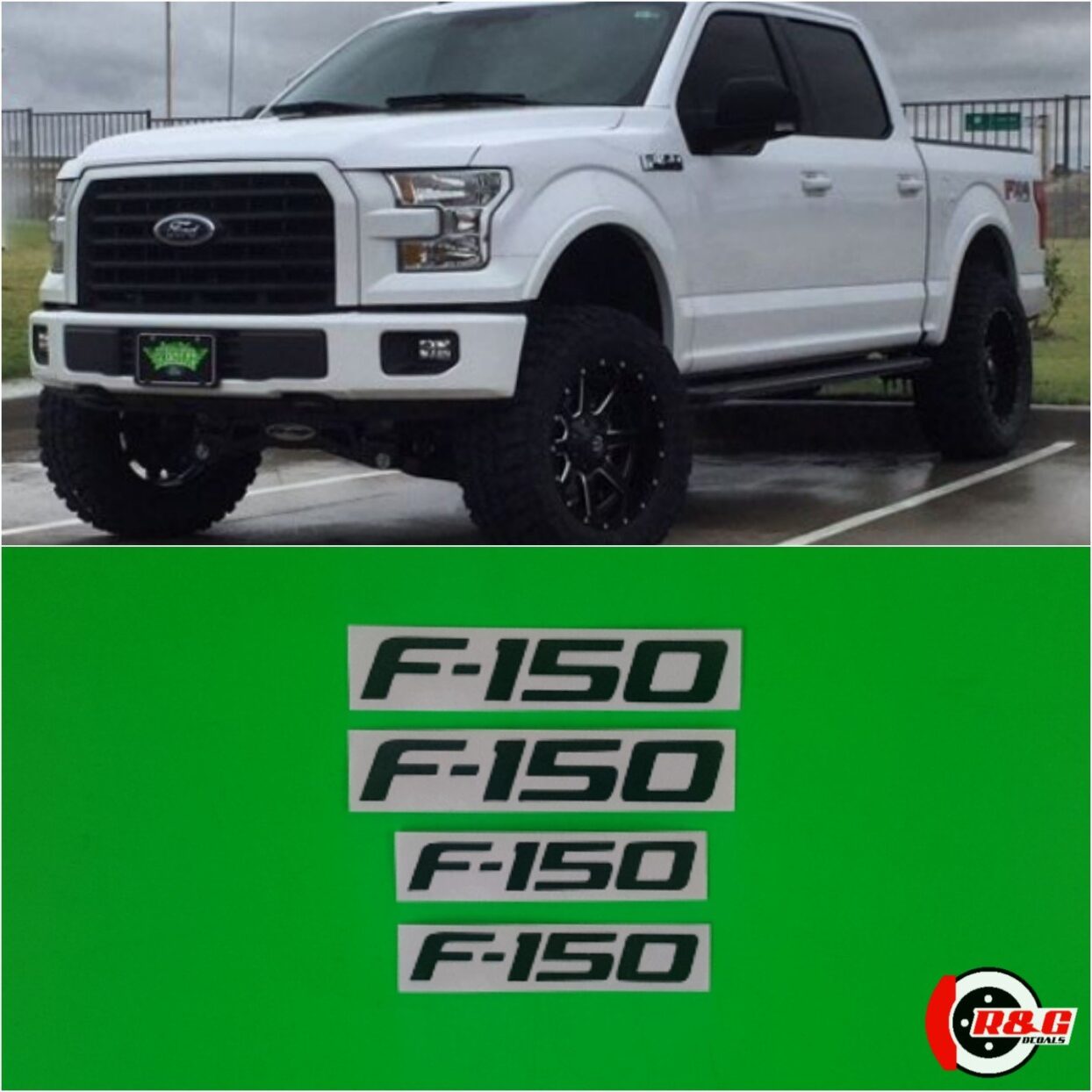 Ford F-150 Brake Caliper Decals Stickers set of 4 (Black) - R&G Brake ...