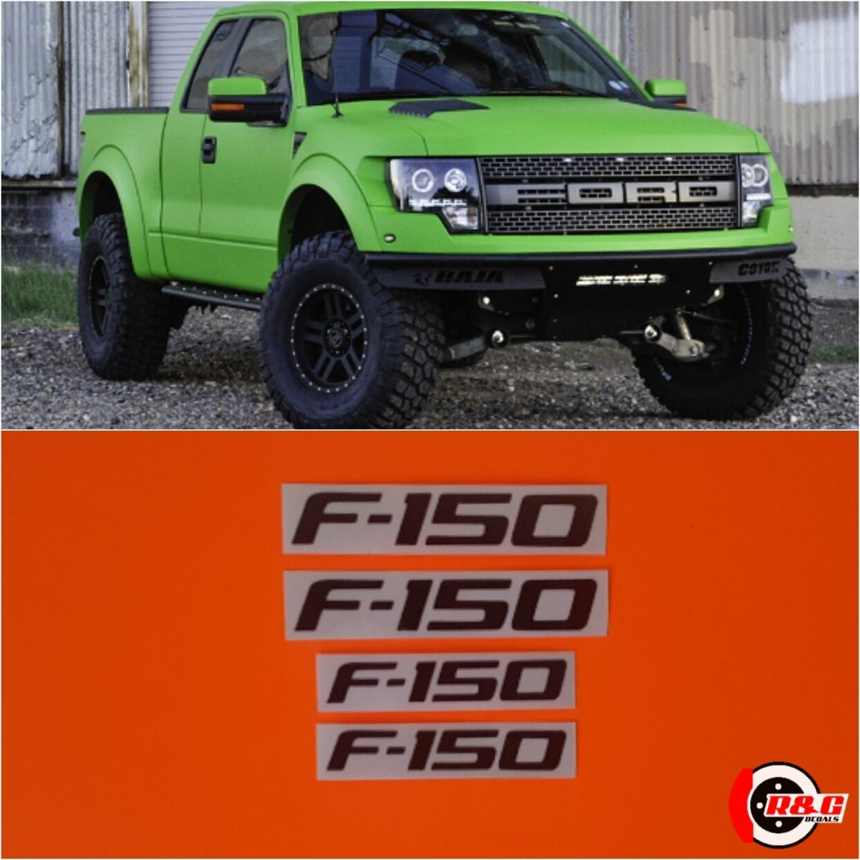 Ford F-150 Brake Caliper Decals Stickers set of 4 (Black Matte) - R&G ...