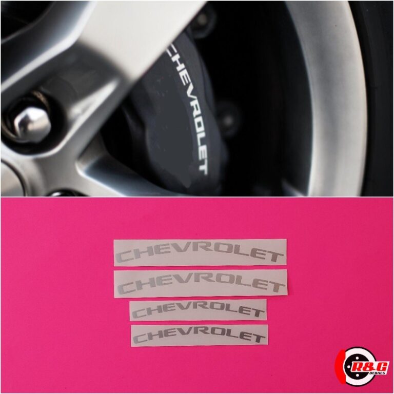 CHEVROLET Brake Caliper Decals Stickers High Temp set of 4 (Silver) - R ...